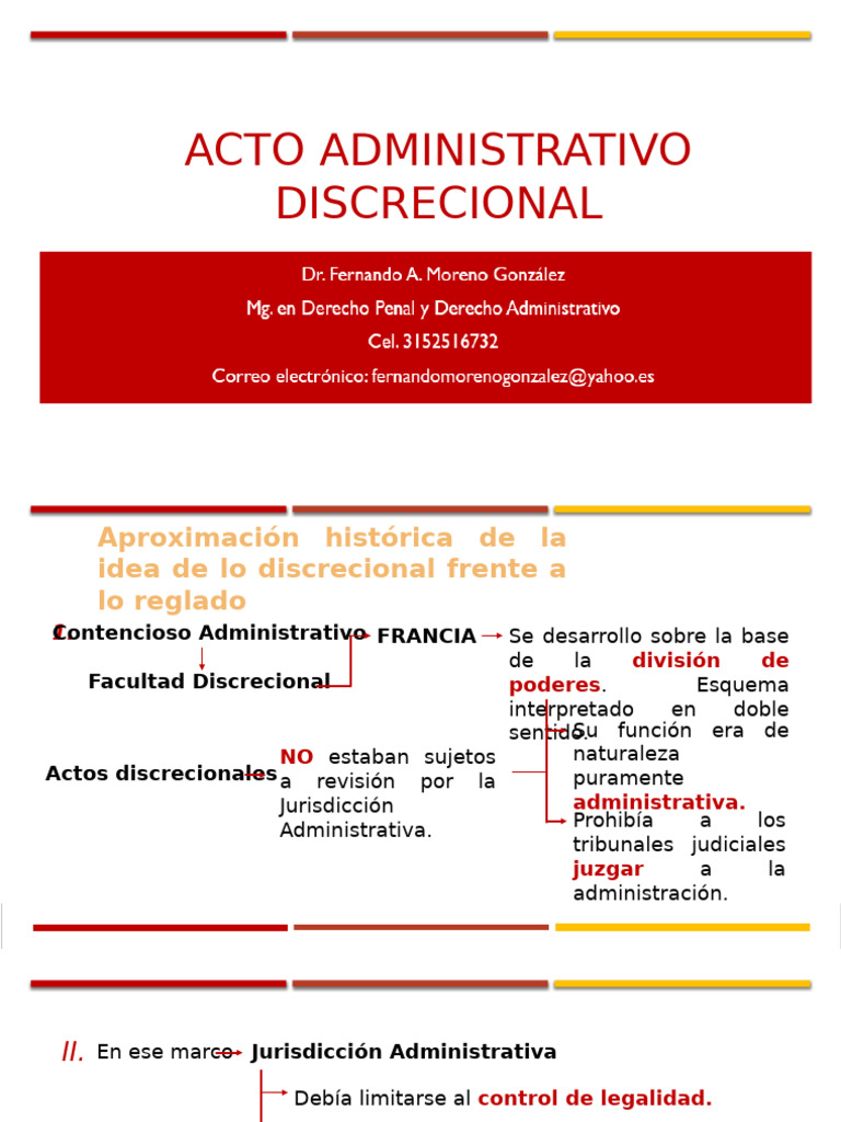 Acto Administrativo Discrecional: Análisis | PDF | Ley administrativa ...