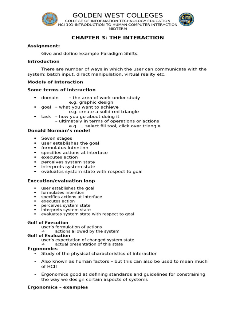Golden West Colleges: Chapter 3: The Interaction | PDF | Window (Computing) | Graphical User ...