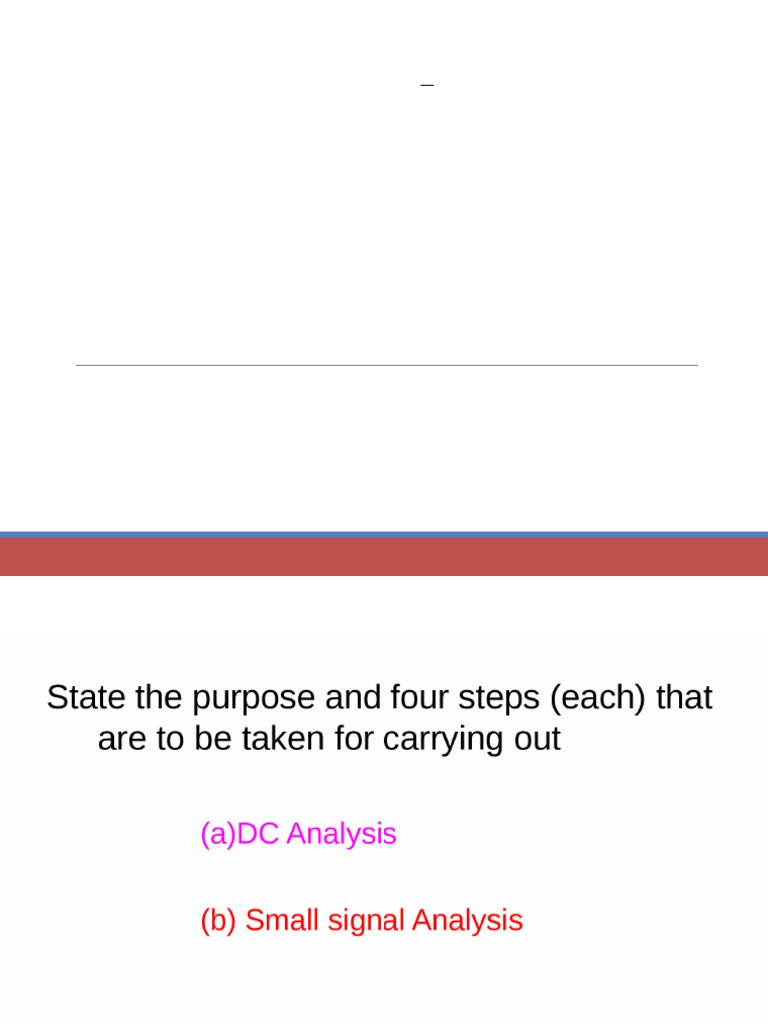 Small Signal Analysis | PDF