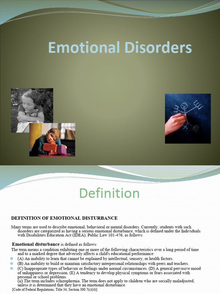 Emotional Disorder | PDF | Mental Disorder | Mental Health