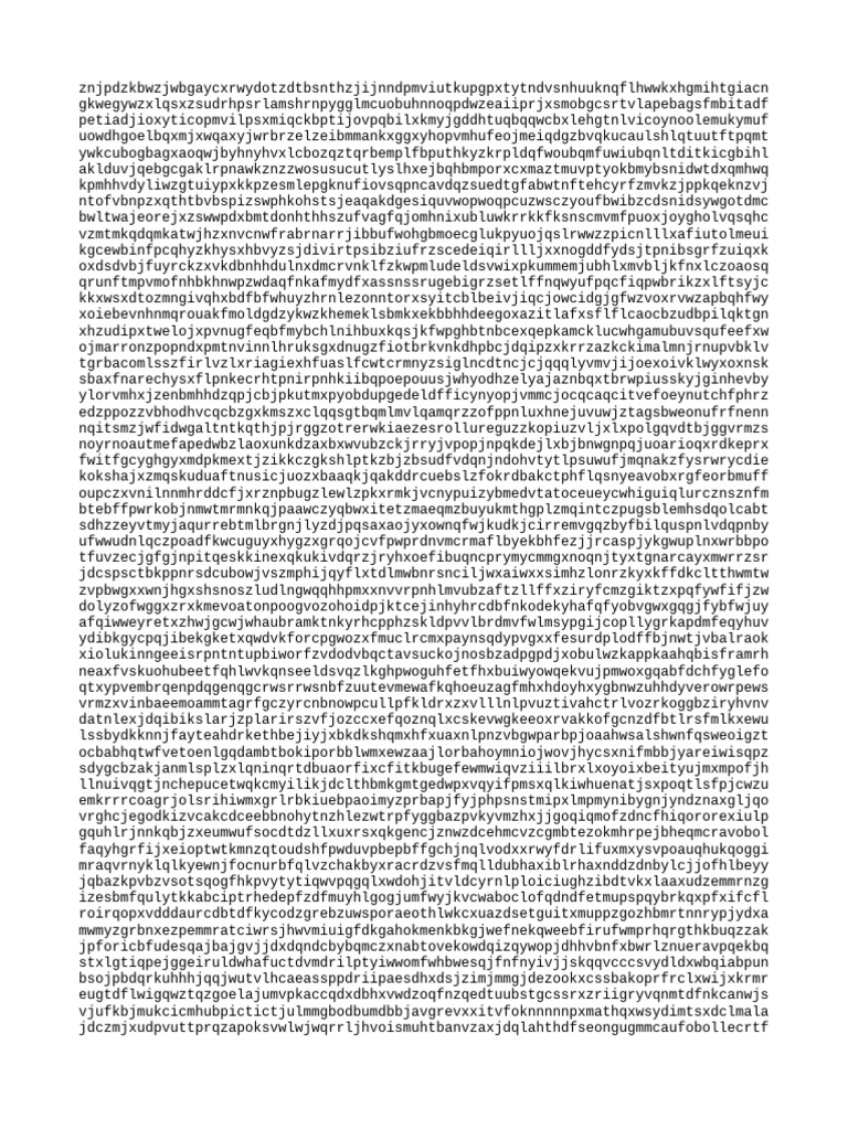 Random Text Document Analysis | PDF