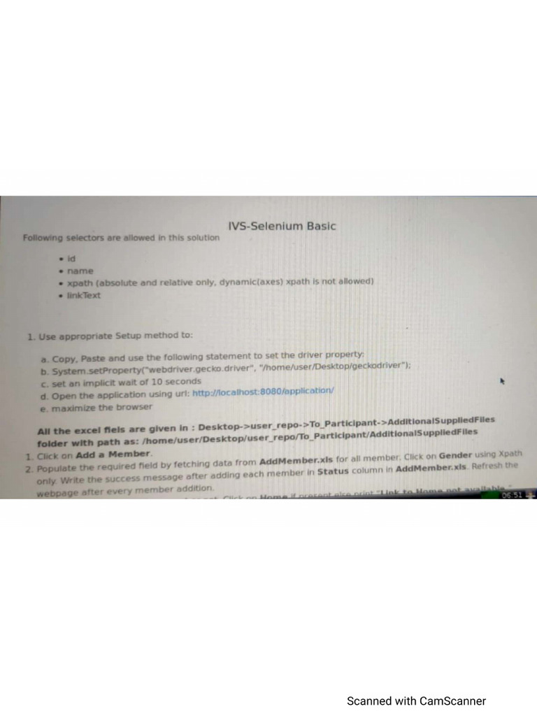 Selenium Basic Add A Member | PDF
