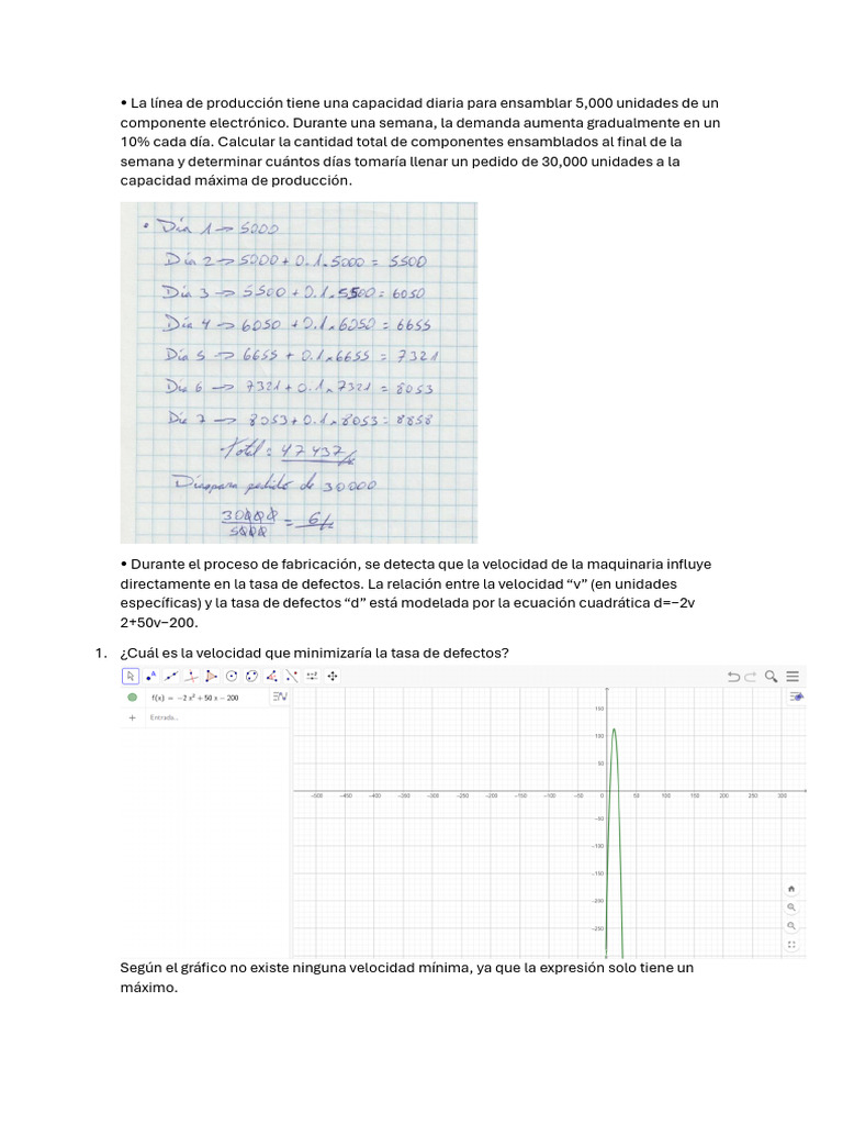 Producción y tasa de defectos en ensamblaje | PDF