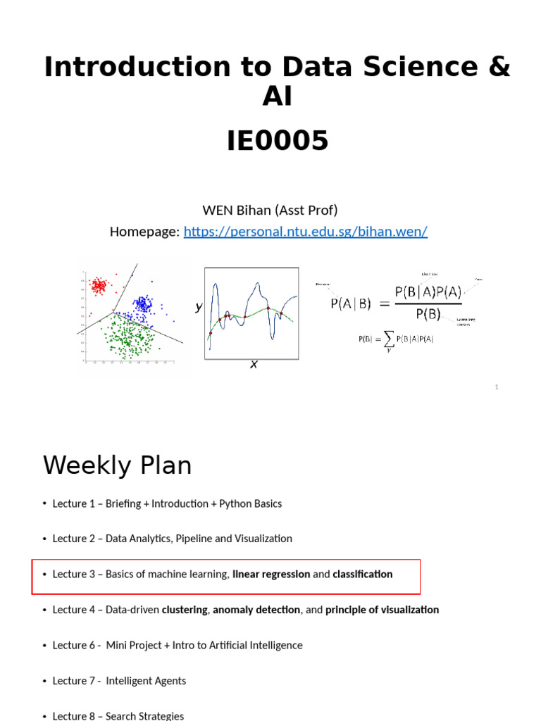 IE0005 SummaryLecture Week3 | PDF | Regression Analysis | Mean Squared Error