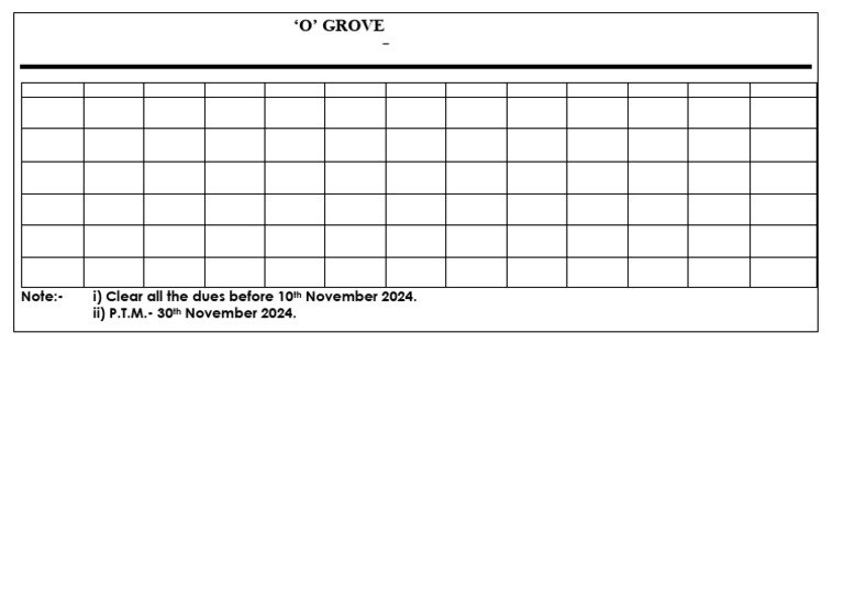 P.A. 2 Time Table | PDF