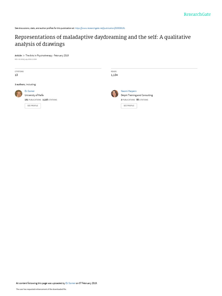 Maladaptive Daydreaming Art Analysis | PDF | Obsessive–Compulsive ...