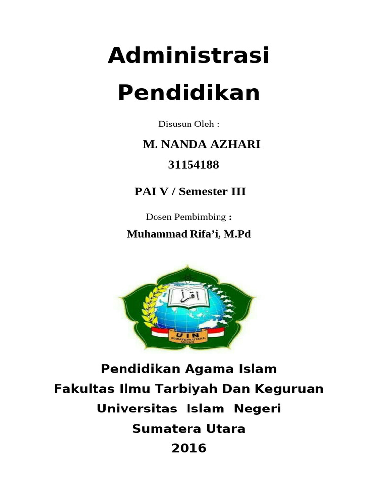 Administrasi Pendidikan | PDF