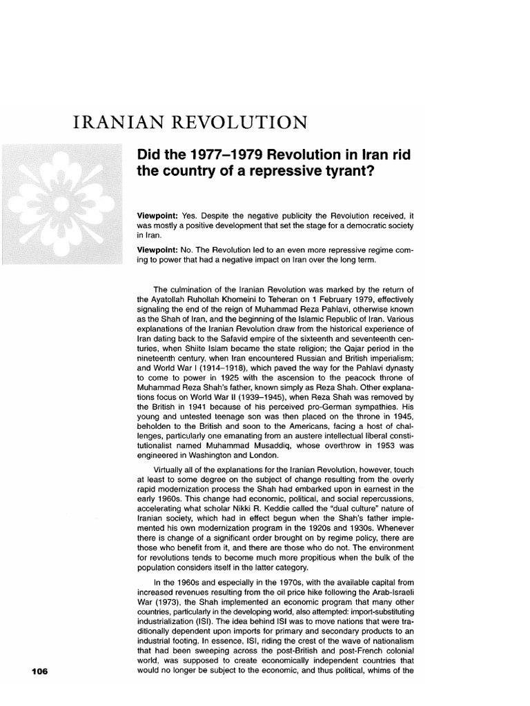 Iranian Revolution Did The 19 | PDF | Ruhollah Khomeini | Iranian ...