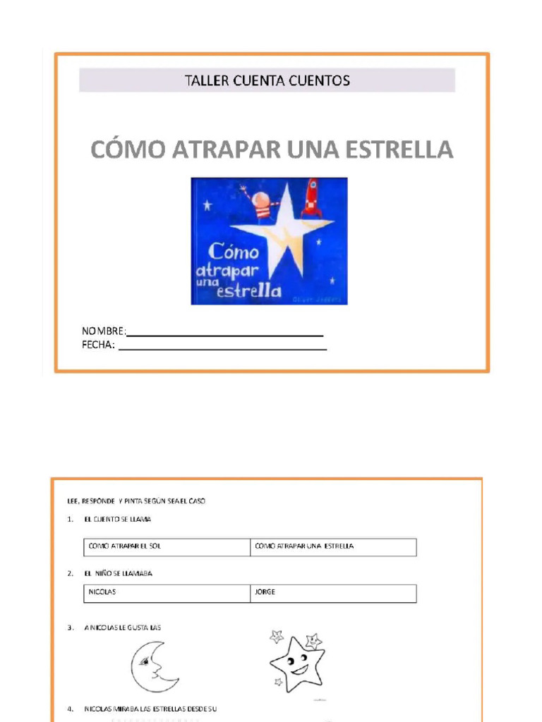 Taller Como Atrapar Una Estrella | PDF