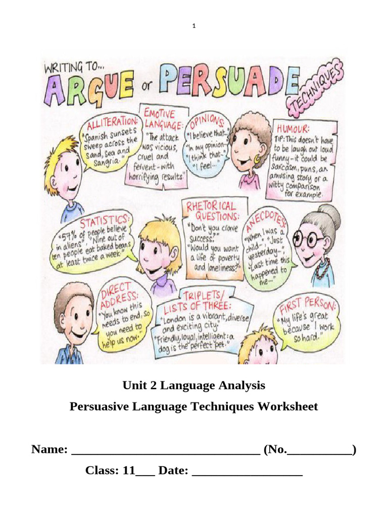 Persuasive Language Techniques | PDF | Rhetoric | Metaphor