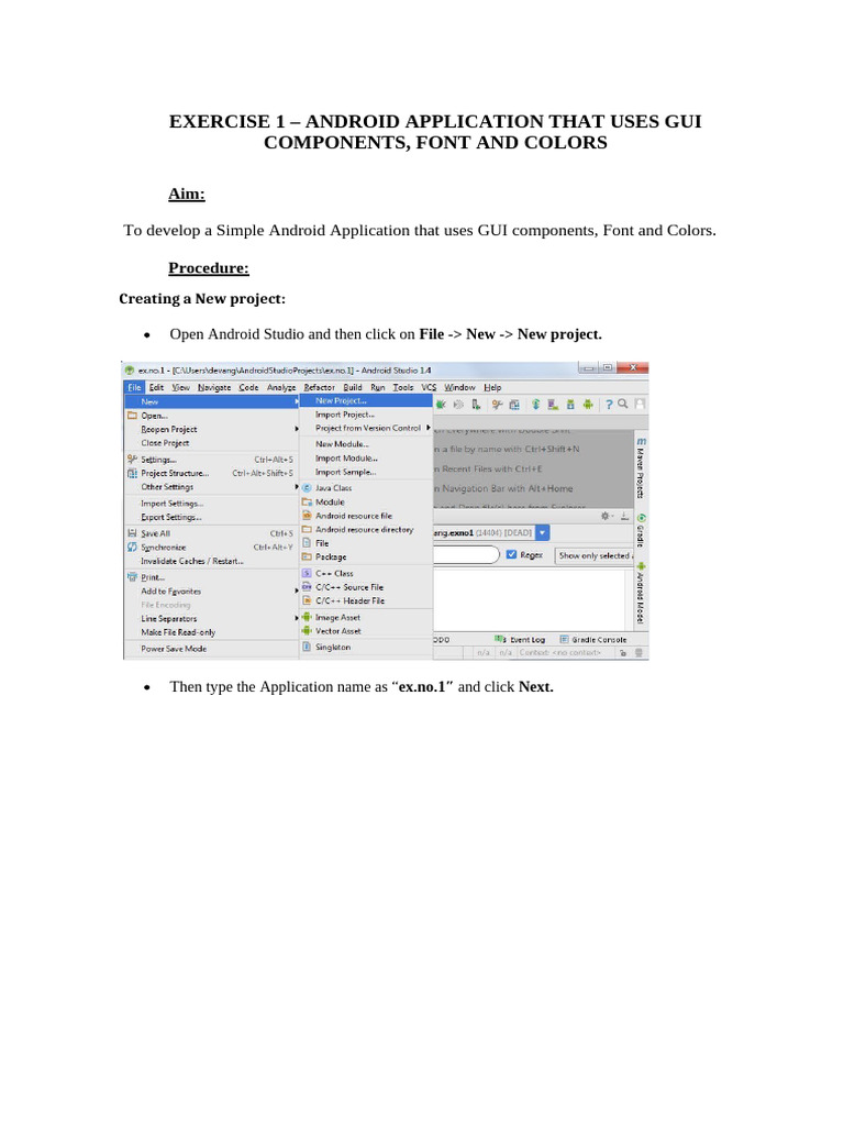 Lab 1 MAD GUI Fonts and Colors | PDF | Color | System Software