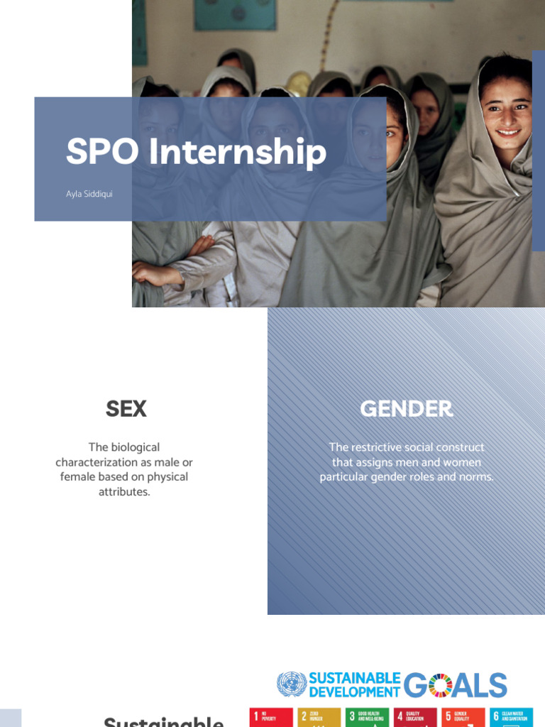 SPO Internship Presentation | PDF | Woman | Gender Studies