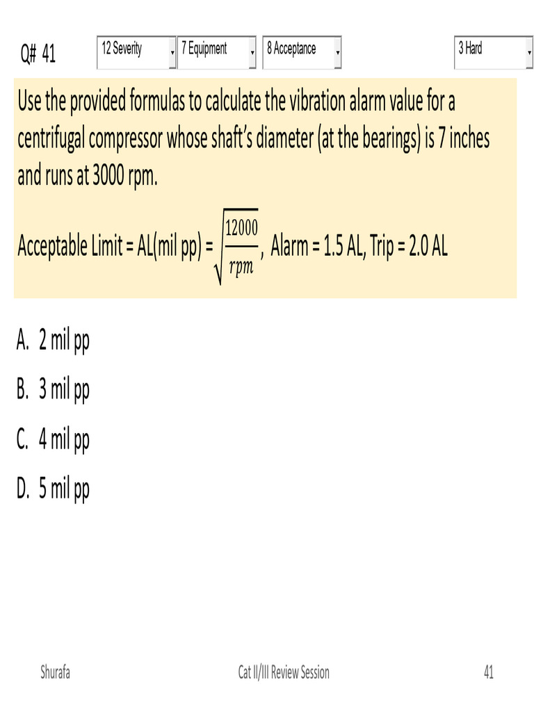 Cat II Vibration Analyisis Evalaution Alarms | PDF
