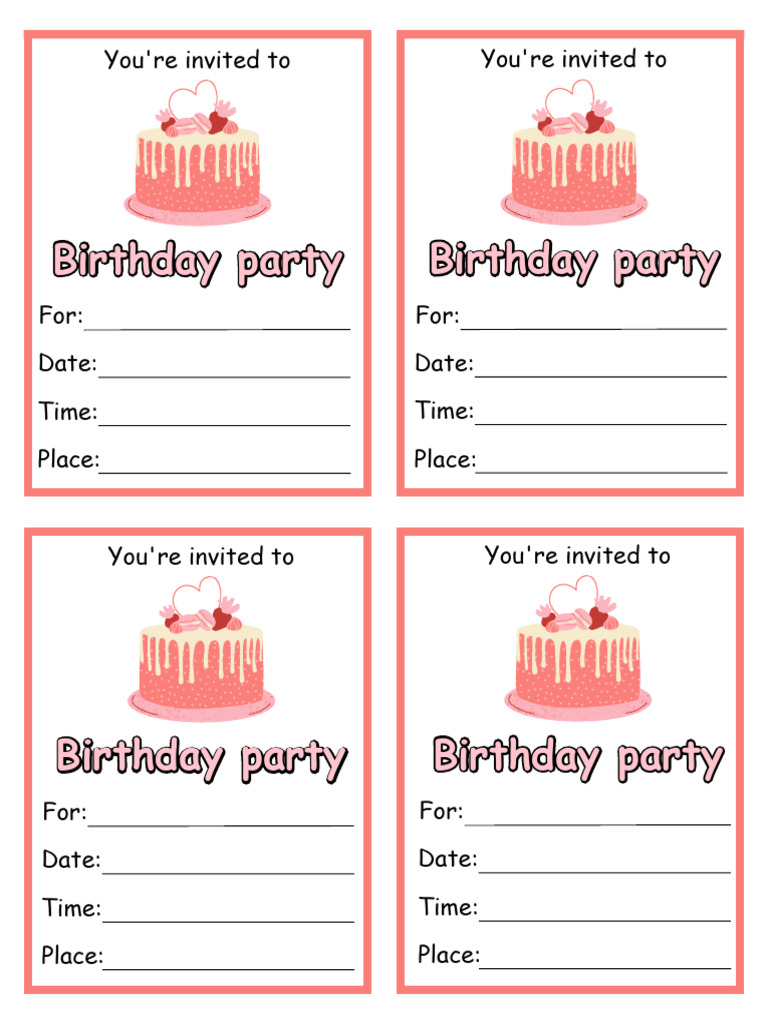 Birthday Party | PDF