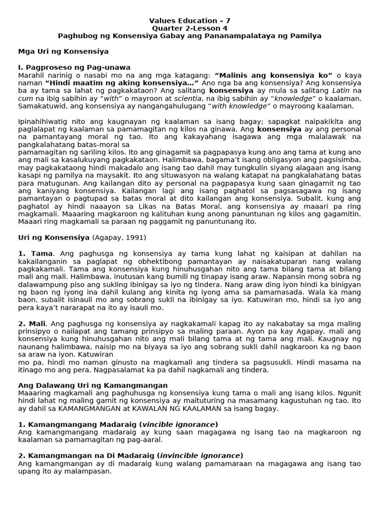 Quarter 2 Lesson 4 | PDF