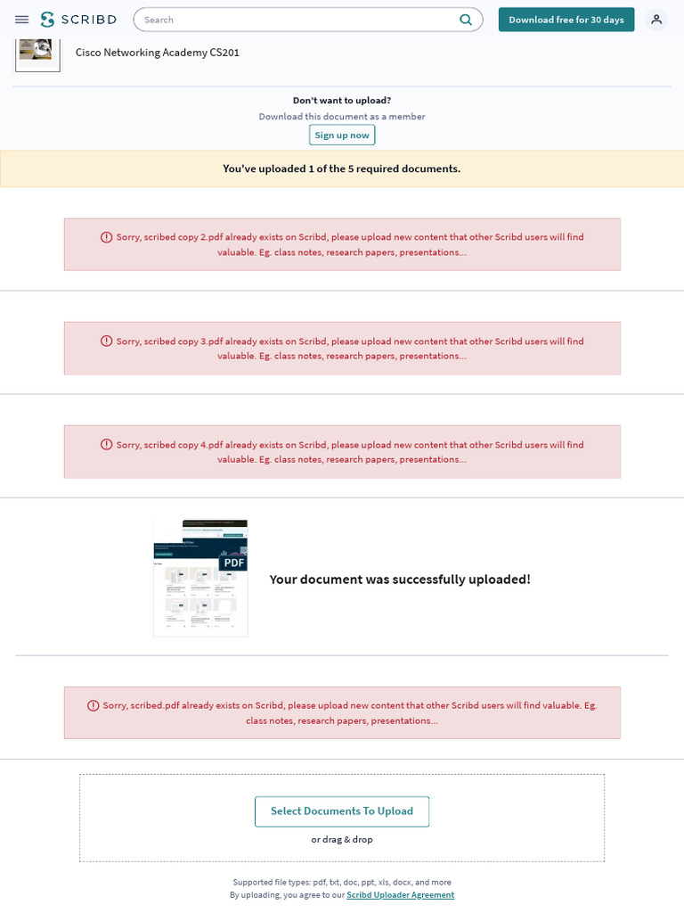 Scribed Upload | PDF | Scribd | Digital Technology