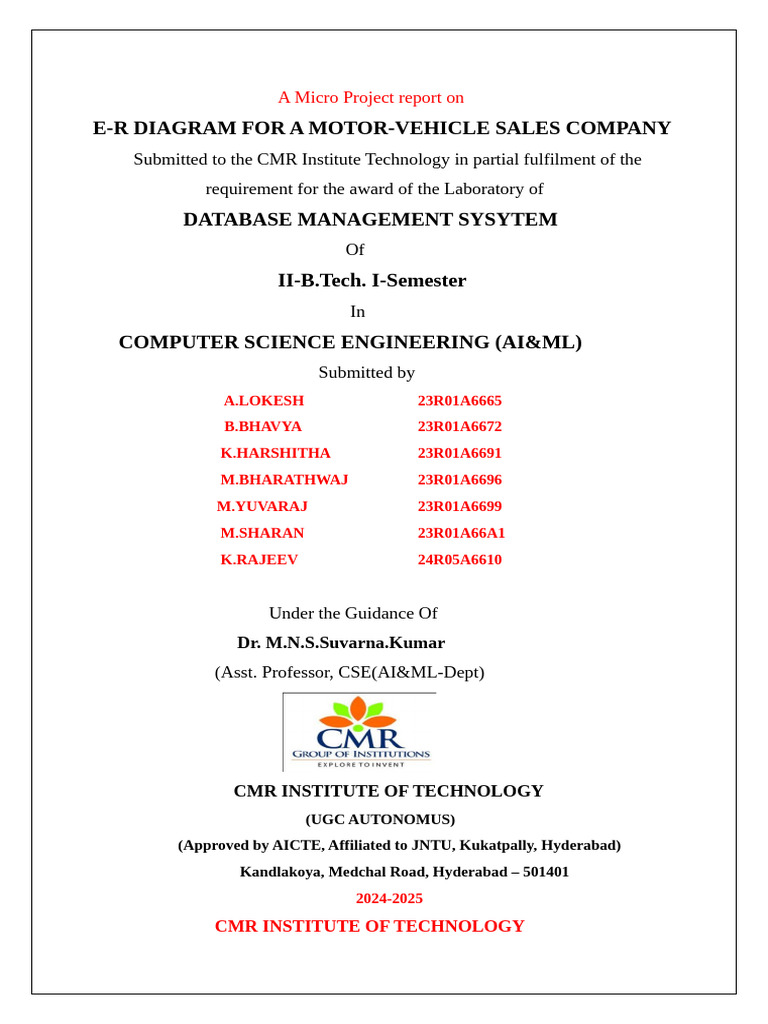 ER Diagram-Automotive Sales Company | PDF | Databases | Computing