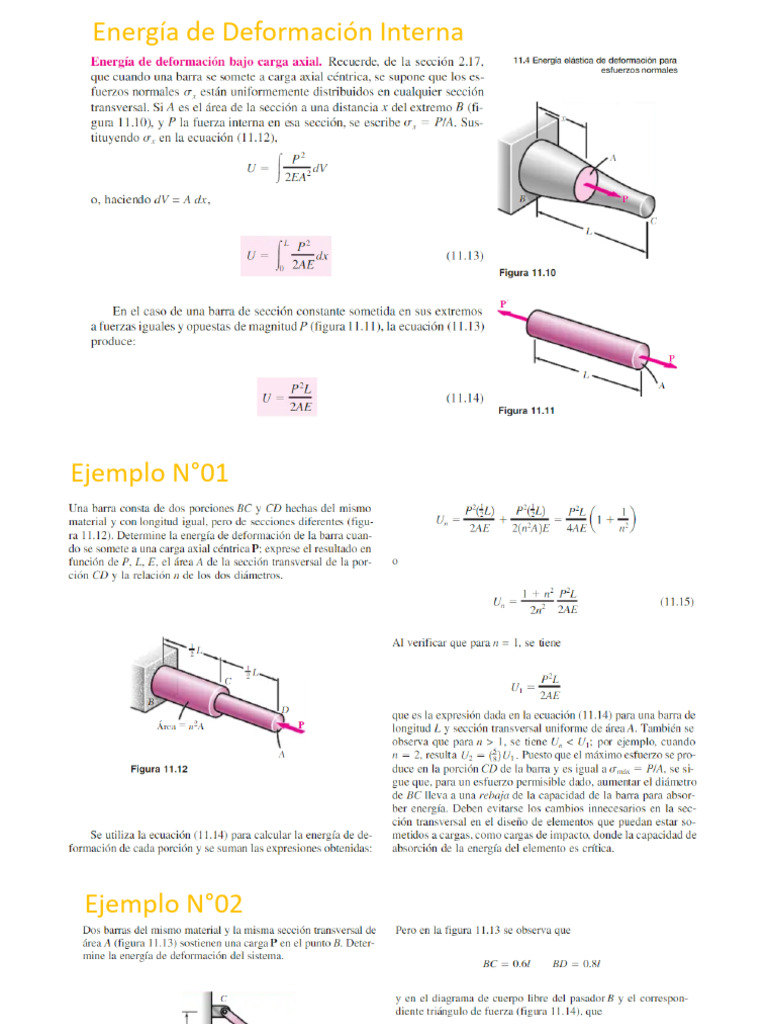 Sesion 09 - A - Energia de Deformacion | PDF