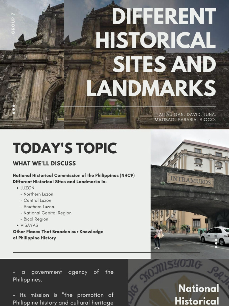 Group 7 Different Historical Landmarks and Sites | PDF