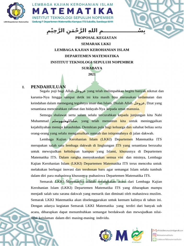 Proposal Semarak LKKI 2021 | PDF