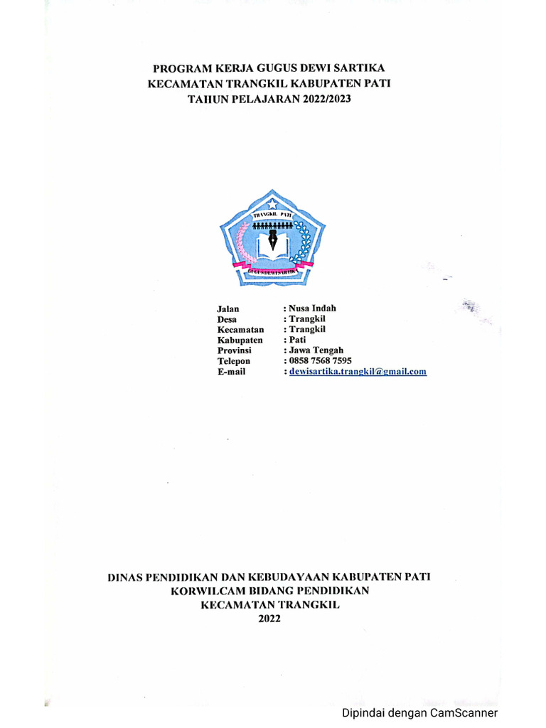 Program Kerja Gugus Tp. 2022-2023 | PDF