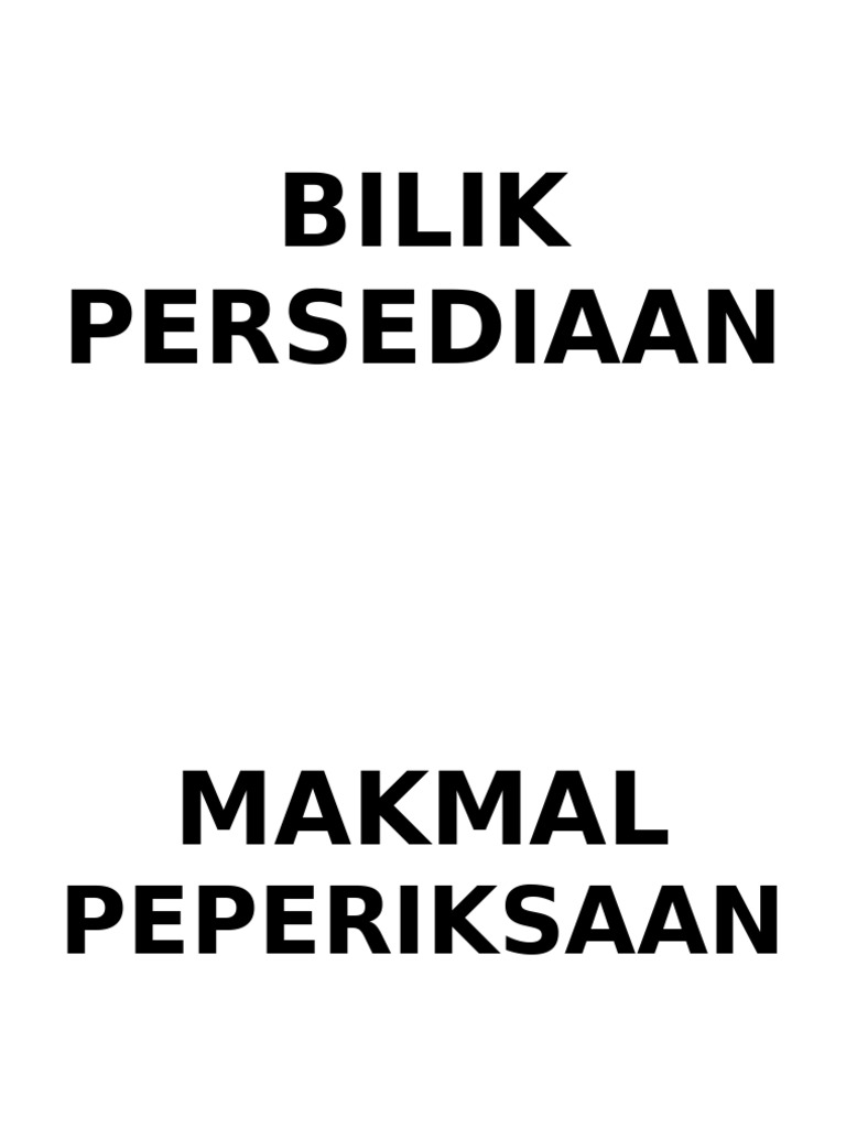 Label Bilik | PDF