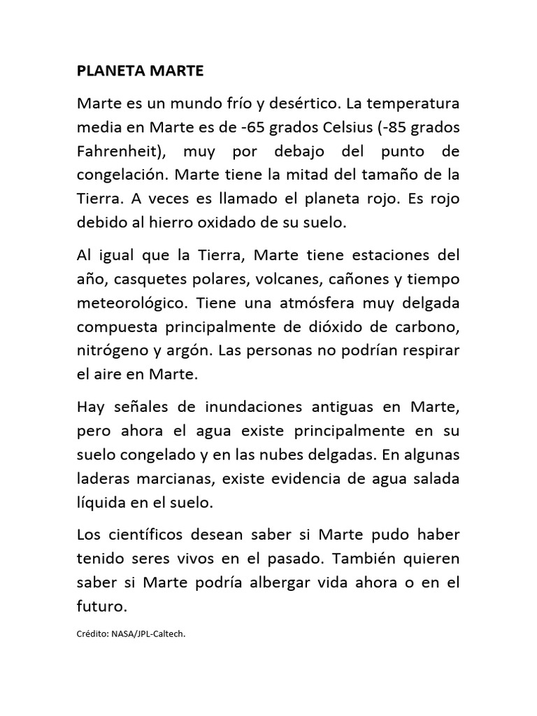 Planeta Marte | PDF