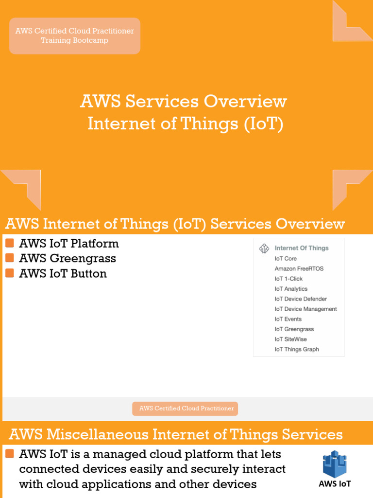 AWS IoT Services Overview Guide | PDF