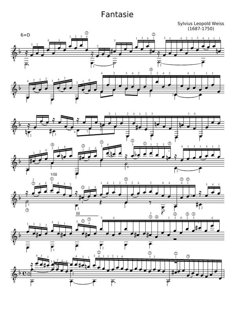 Fantasie in D Minor | PDF