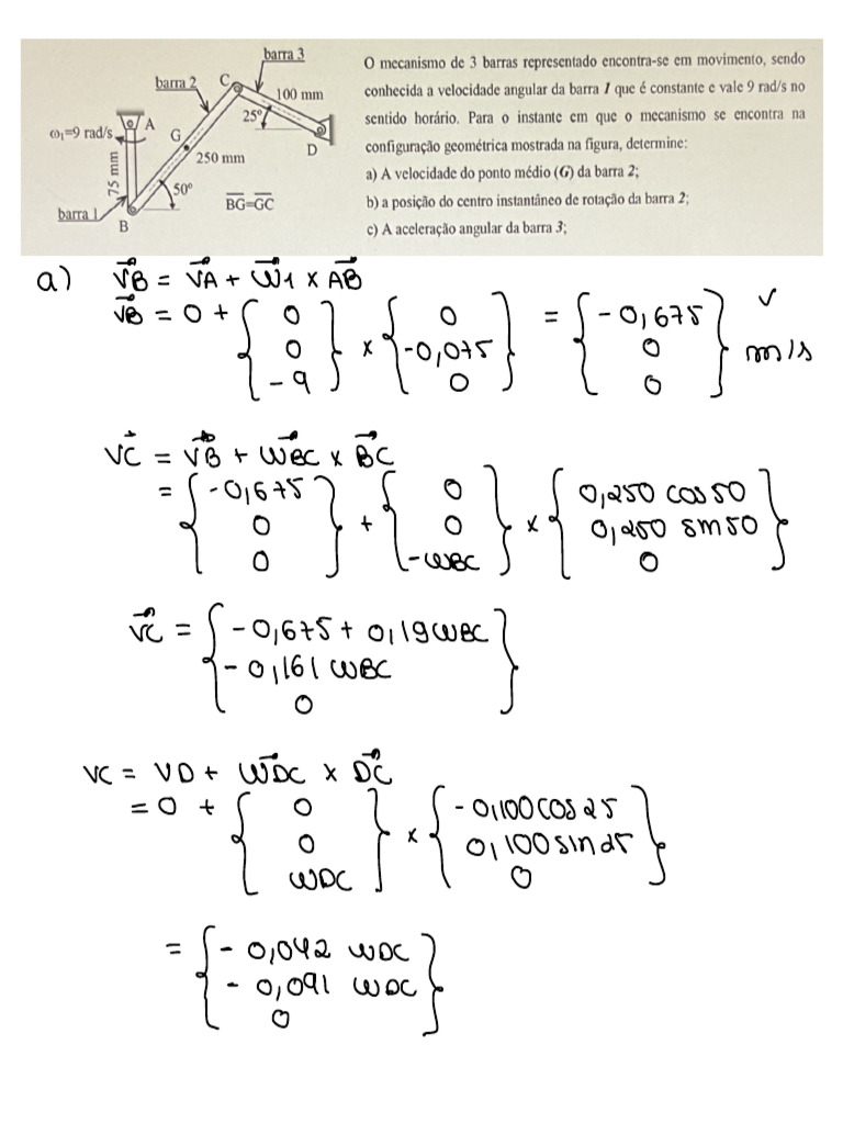 Exercícios Exame Cinemática-9-11 | PDF