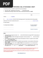 International Bill of Exchange Template | PDF | Negotiable Instrument ...