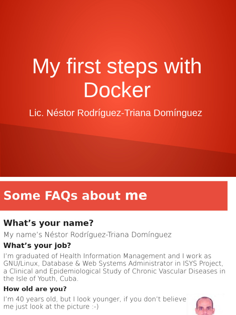 My First Steps With Docker | PDF | Software Engineering | Operating System Technology