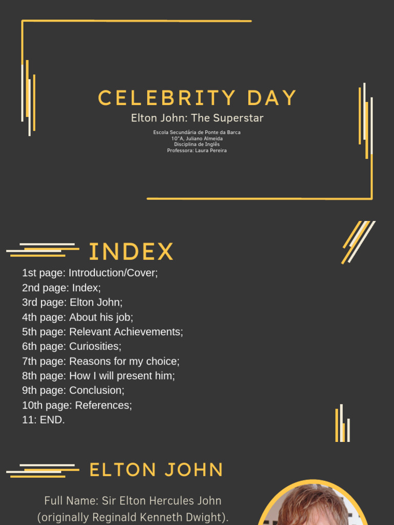 Celebrity Day Elton John PDF | PDF
