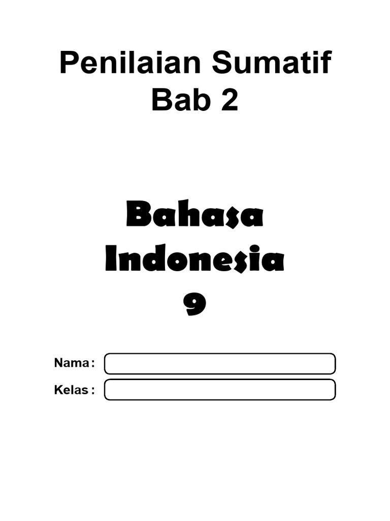 UH 2 Bindo Kelas 9 | PDF