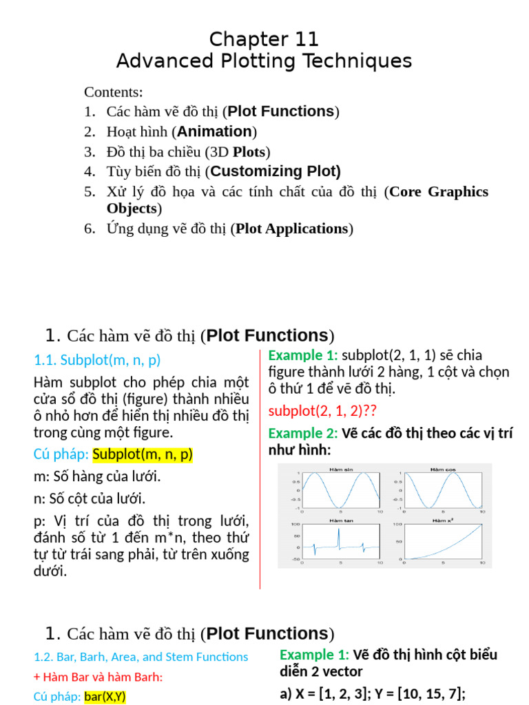 Chapter 11 - Advanced Plotting Techniques | PDF