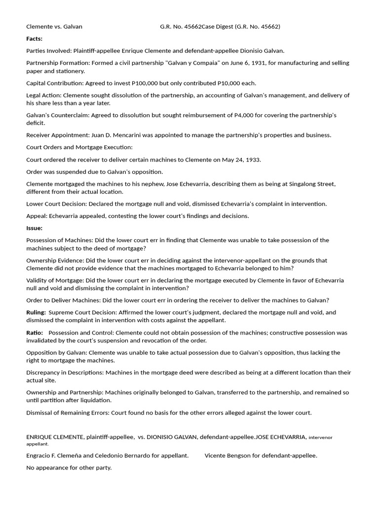 Clemente Vs Galvan | PDF | Judgment (Law) | Appeal