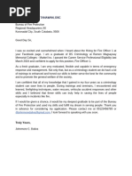 Application Letter BFP Sample | PDF