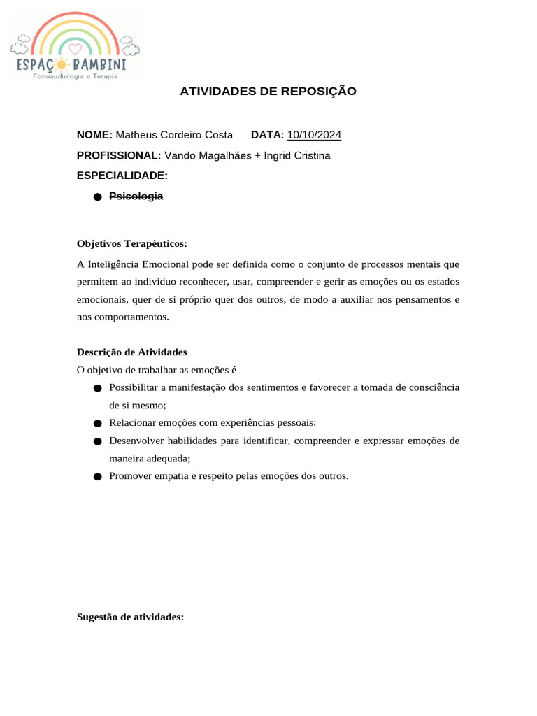 Atividade Reposição 17.09.2024 | PDF Atividade Reposição 17.09.2024 | PDF