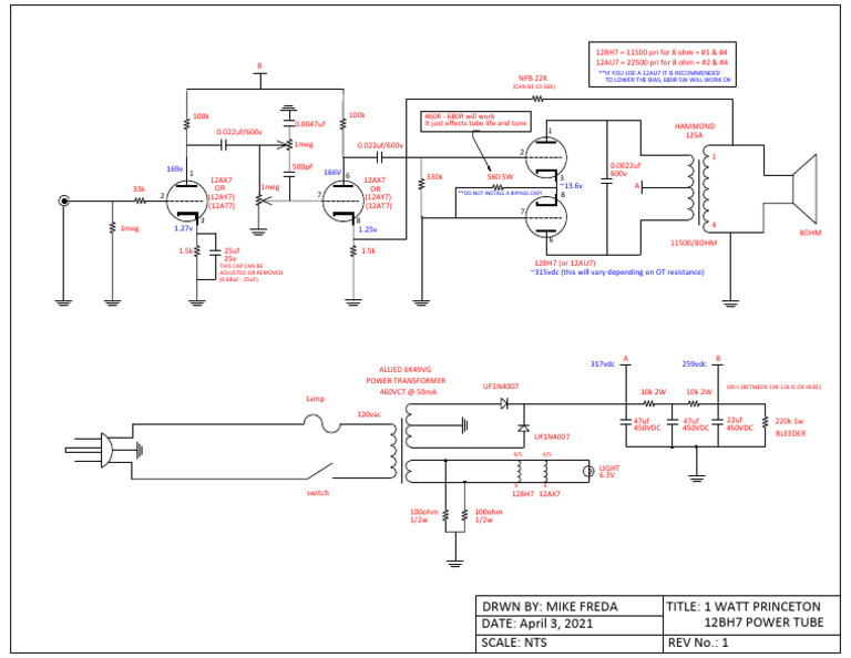 Princeton One Schematic | PDF | Electromagnetism | Electric Power