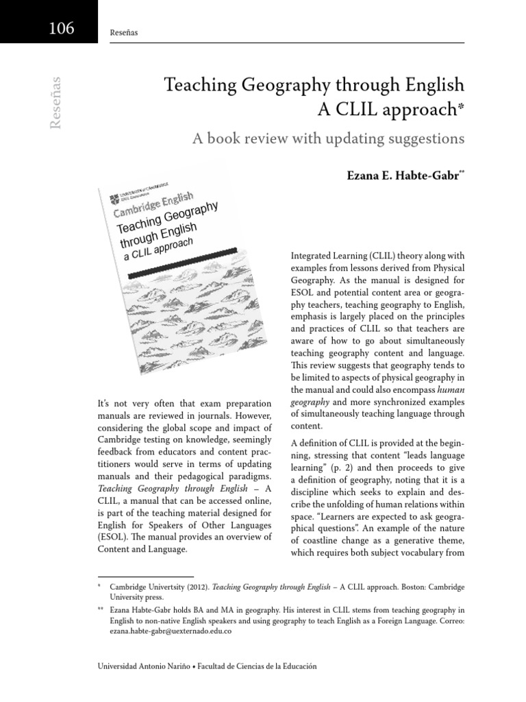 Teaching Geography | PDF | Geography | English As A Second Or Foreign ...