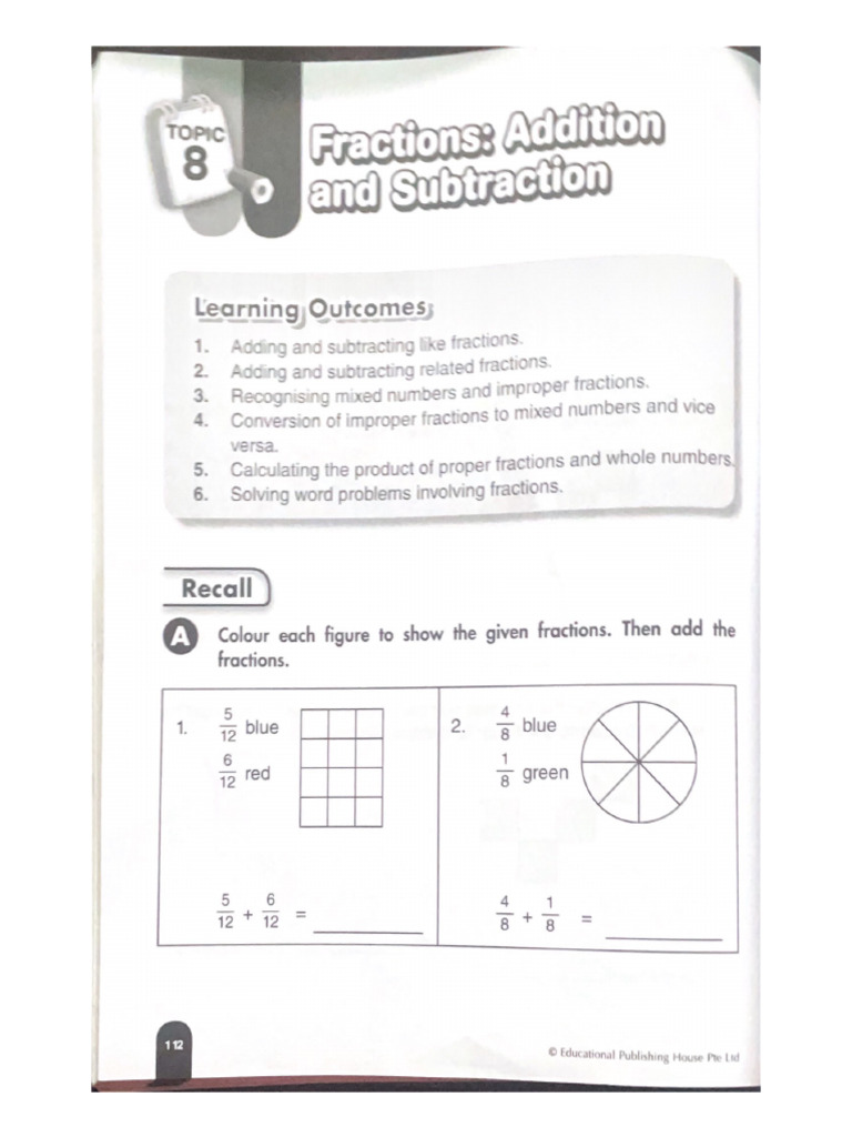 Fractions Addition | PDF