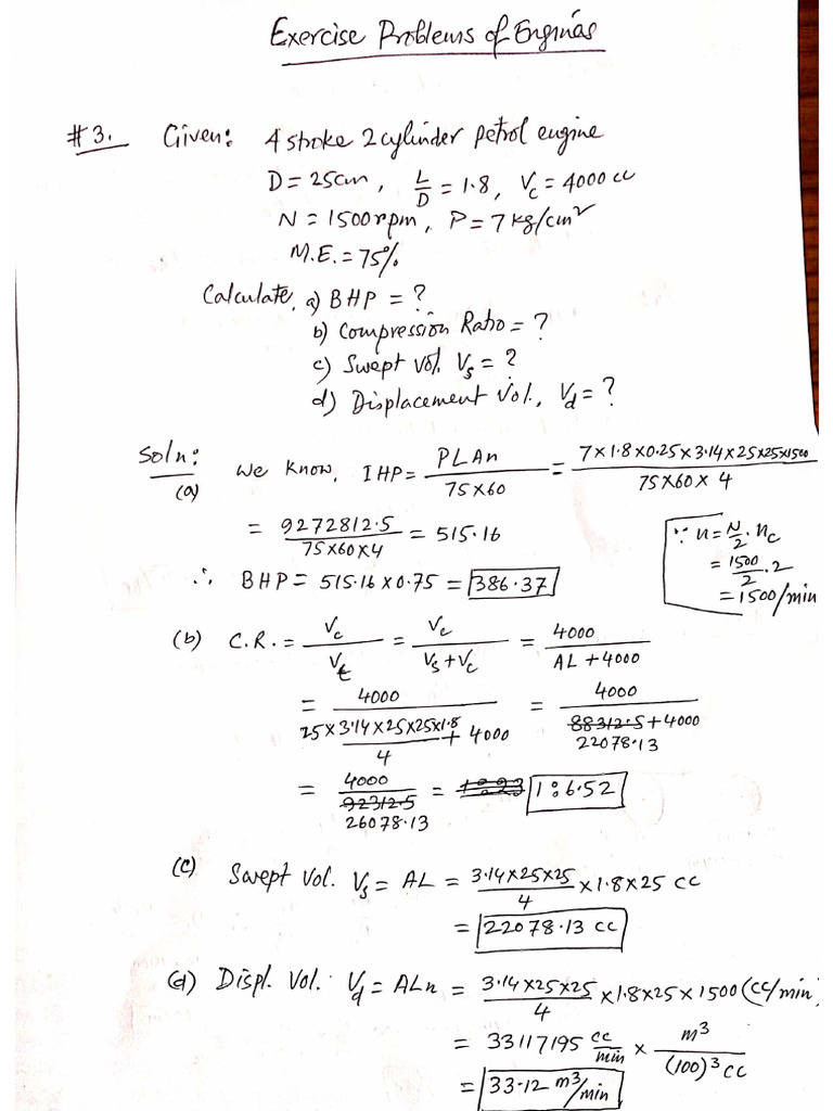 MATH 1.2 (Exercise) Solution (Handwriting) | PDF