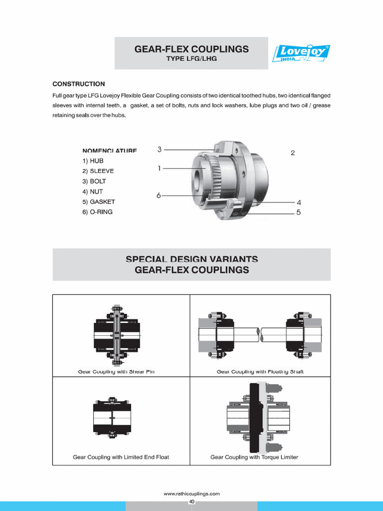 Gear Flex Coupling - LFG - LHG | PDF