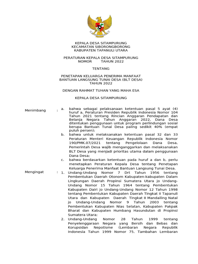 Perkades BLT 2022 Final | PDF