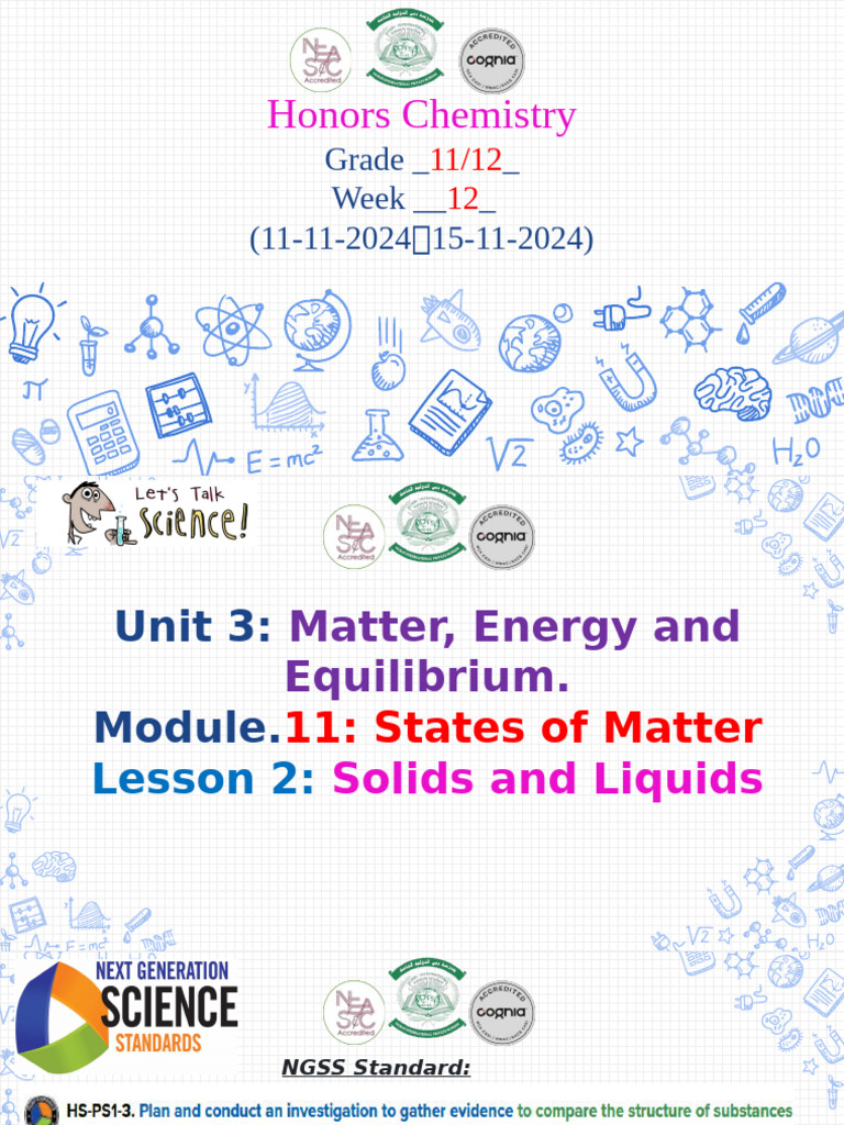 11 Day 1 | PDF | Solid | Molecules