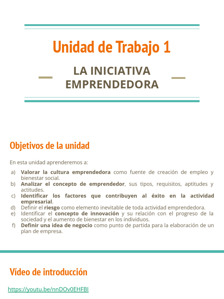 Iniciativa Emprendedora Claves Y Tipos Pdf Iniciativa Empresarial