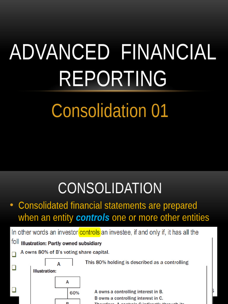 AFR - 06 Consolidation - 01 | PDF | Equity (Finance) | Goodwill ...