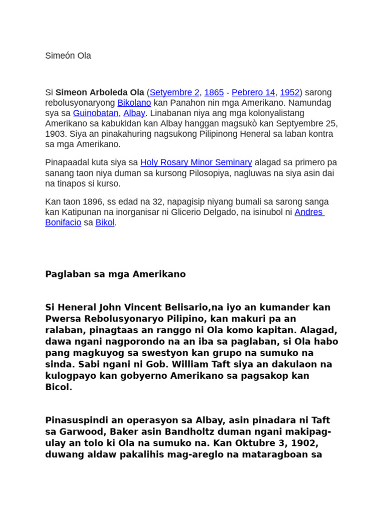 Simeón Ola | PDF