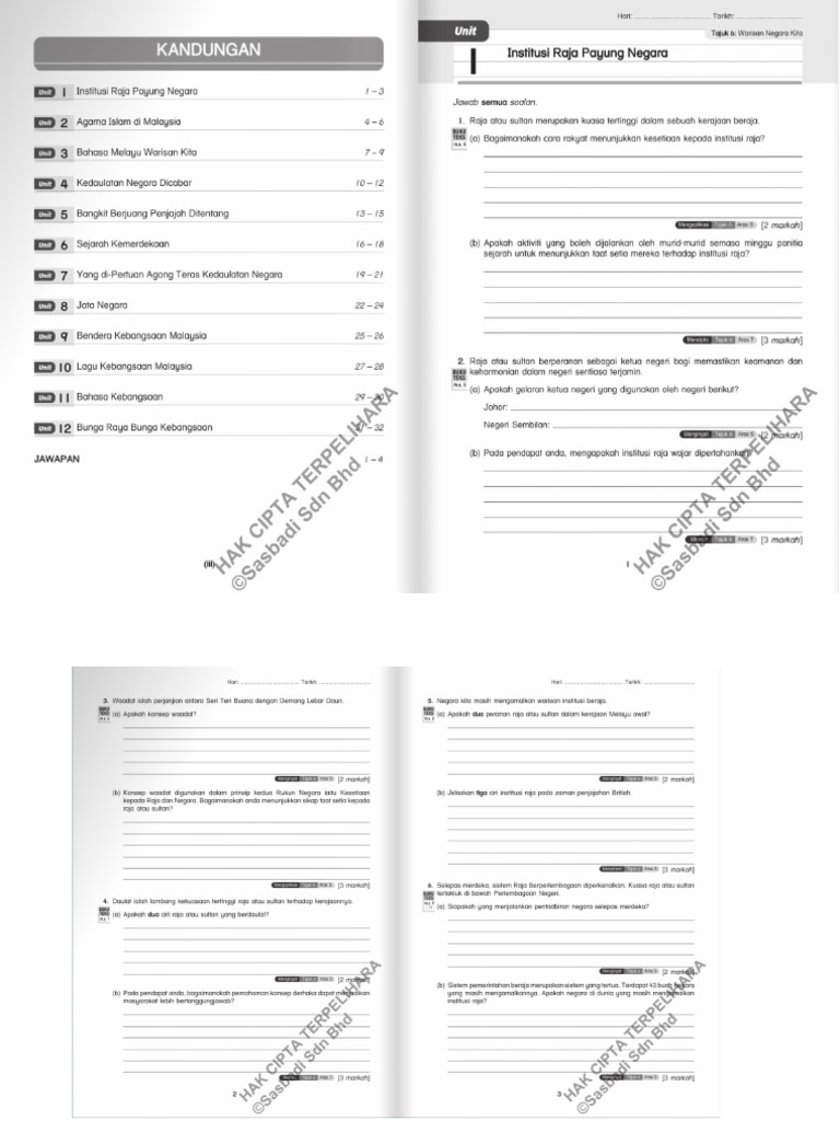 Bahagian C Tahun 5 Sej | PDF