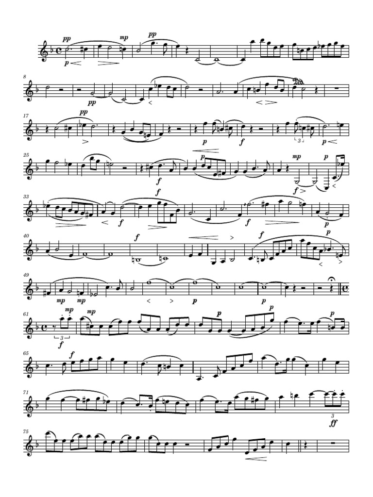 Adagio and Allegro Op.70 Robert Schumann - Eb Altohorn | PDF | Musical Compositions | Compositions